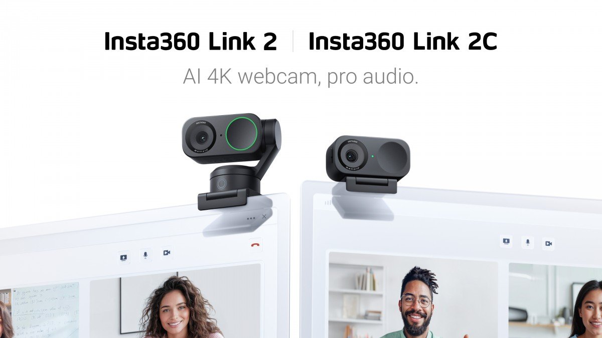 Insta360 Launches Link 2 & Link 2C AI 4K Webcams